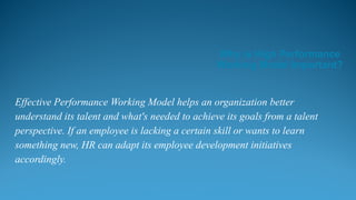 High Performance Working Model (St HR Mgmt) | PPT
