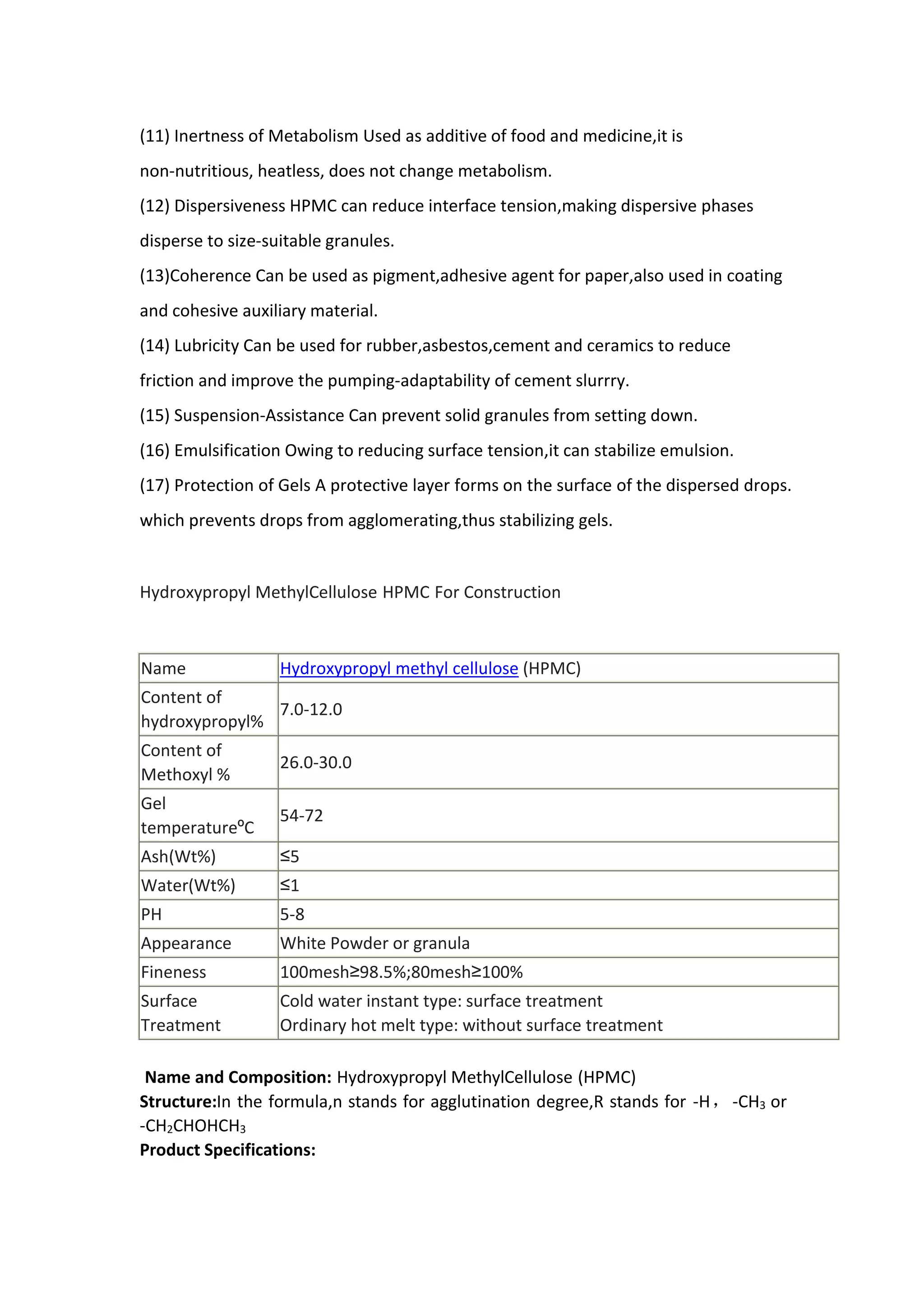 Hpmc for-construction | PDF