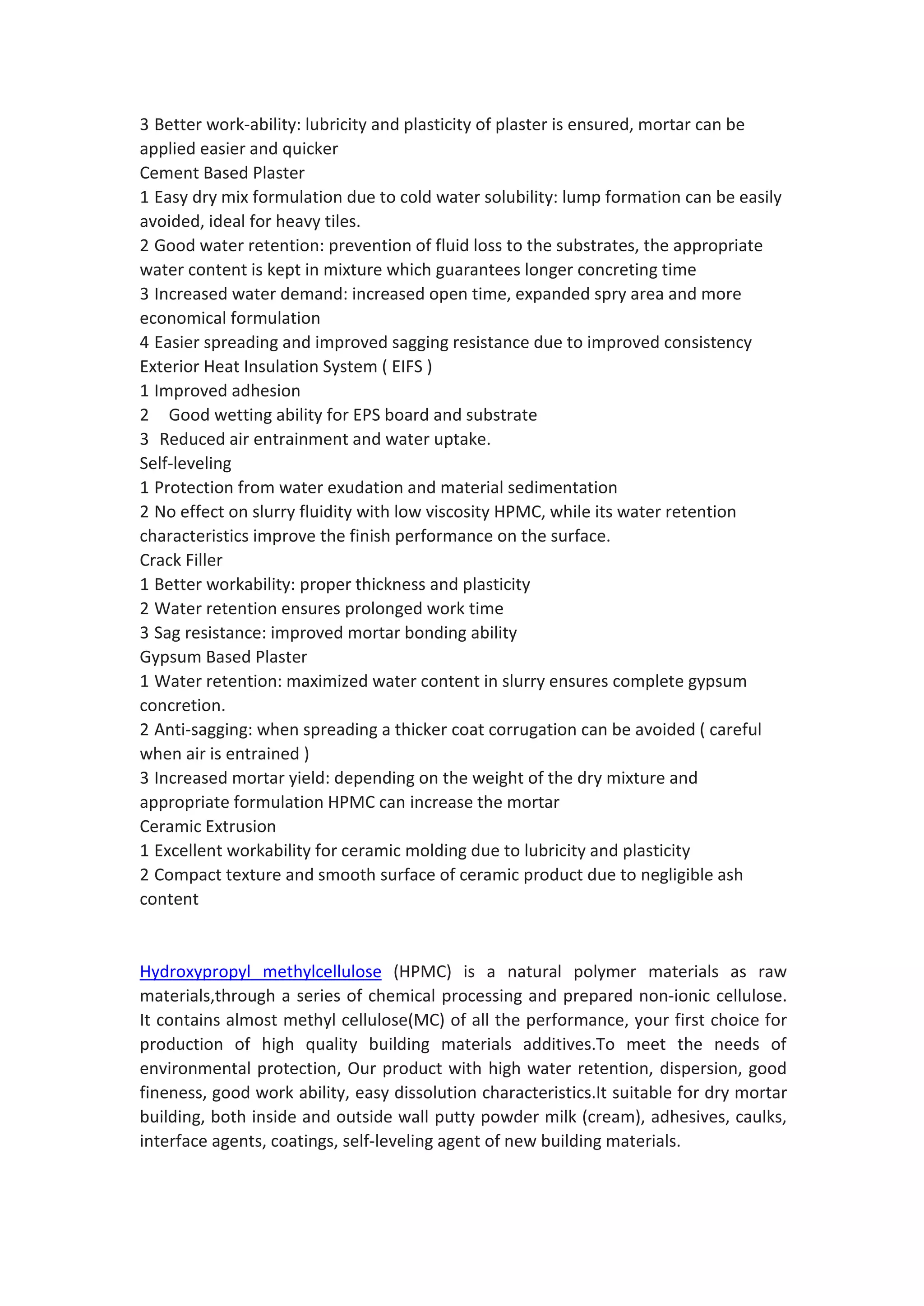 Hpmc for-construction | PDF
