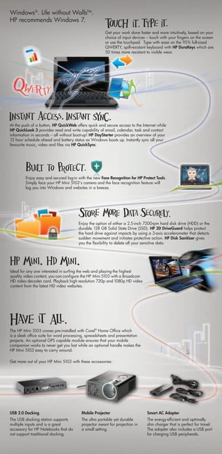 H P Mini 5103 Brochure | PDF