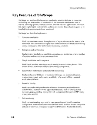 Hp monitoring tool site scope | PDF | Web Development | Internet