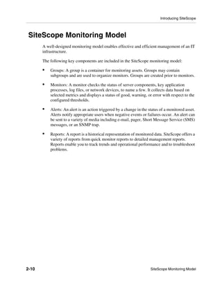 Hp monitoring tool site scope | PDF