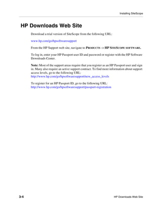 Hp monitoring tool site scope | PDF