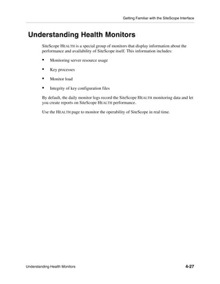 Hp monitoring tool site scope | PDF