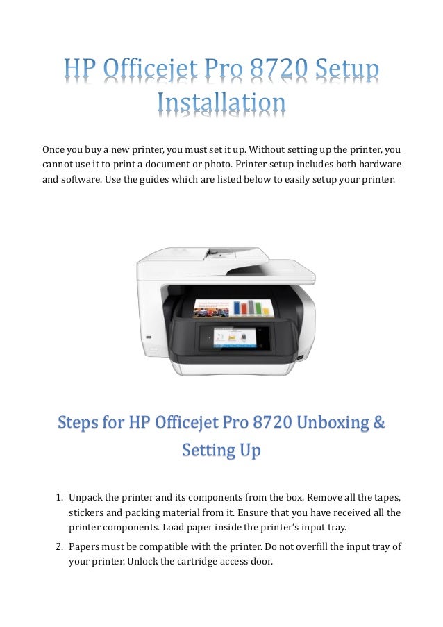 Hp Officejet Pro 8720 Manual Feed
