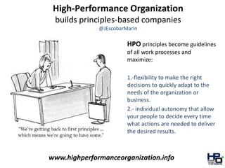 High-Performance Organization builds principles-based companies | PPT