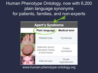 Enhancing the Human Phenotype Ontology for Use by the Layperson | PPTX ...