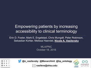 Empowering patients by increasing accessibility to clinical terminology ...