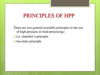 High Pressure Processing (HPP) | PPTX