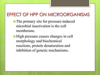 High Pressure Processing (HPP) | PPTX