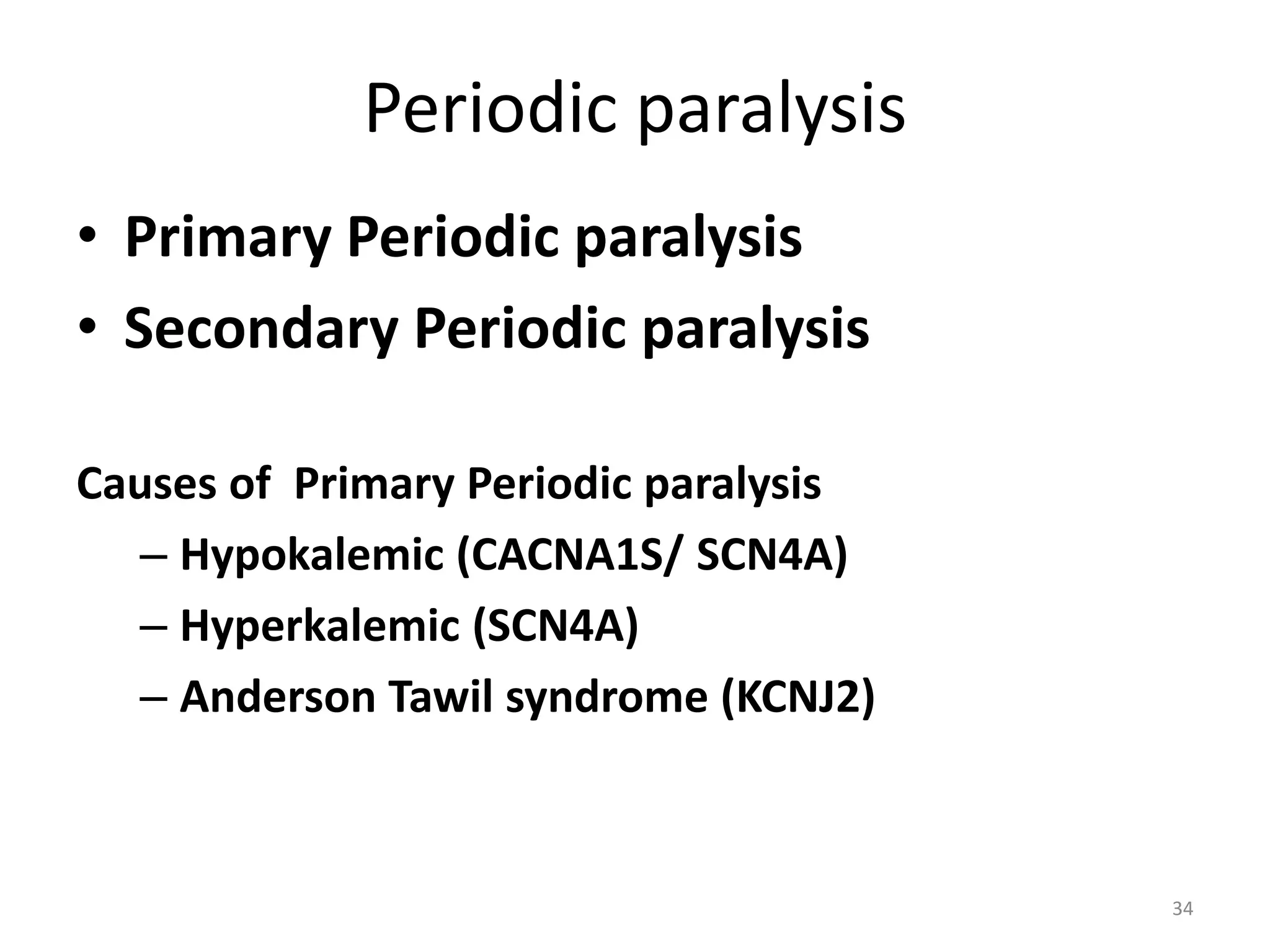 hypokalemic periodic paralysis | PPTX