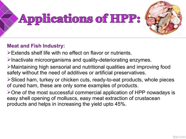 High pressure processing of food | PPT | Chemistry | Science
