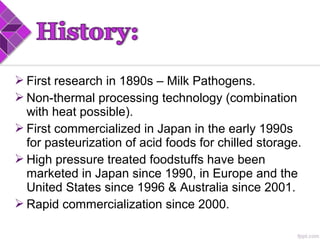 High pressure processing of food | PPT