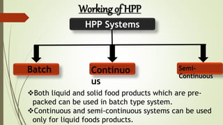 High Pressure Processing (HPP) | PPTX