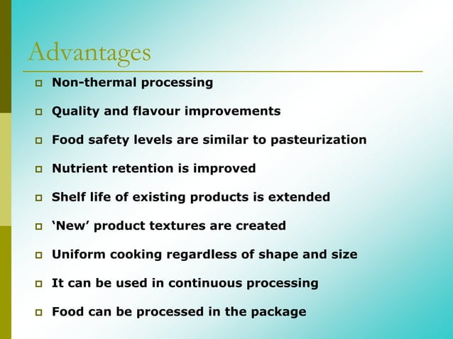 High Pressure Processing | PPT