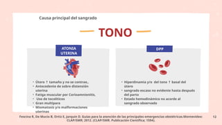 hemorragia post parto y tratamiento y maniobras | PPTX