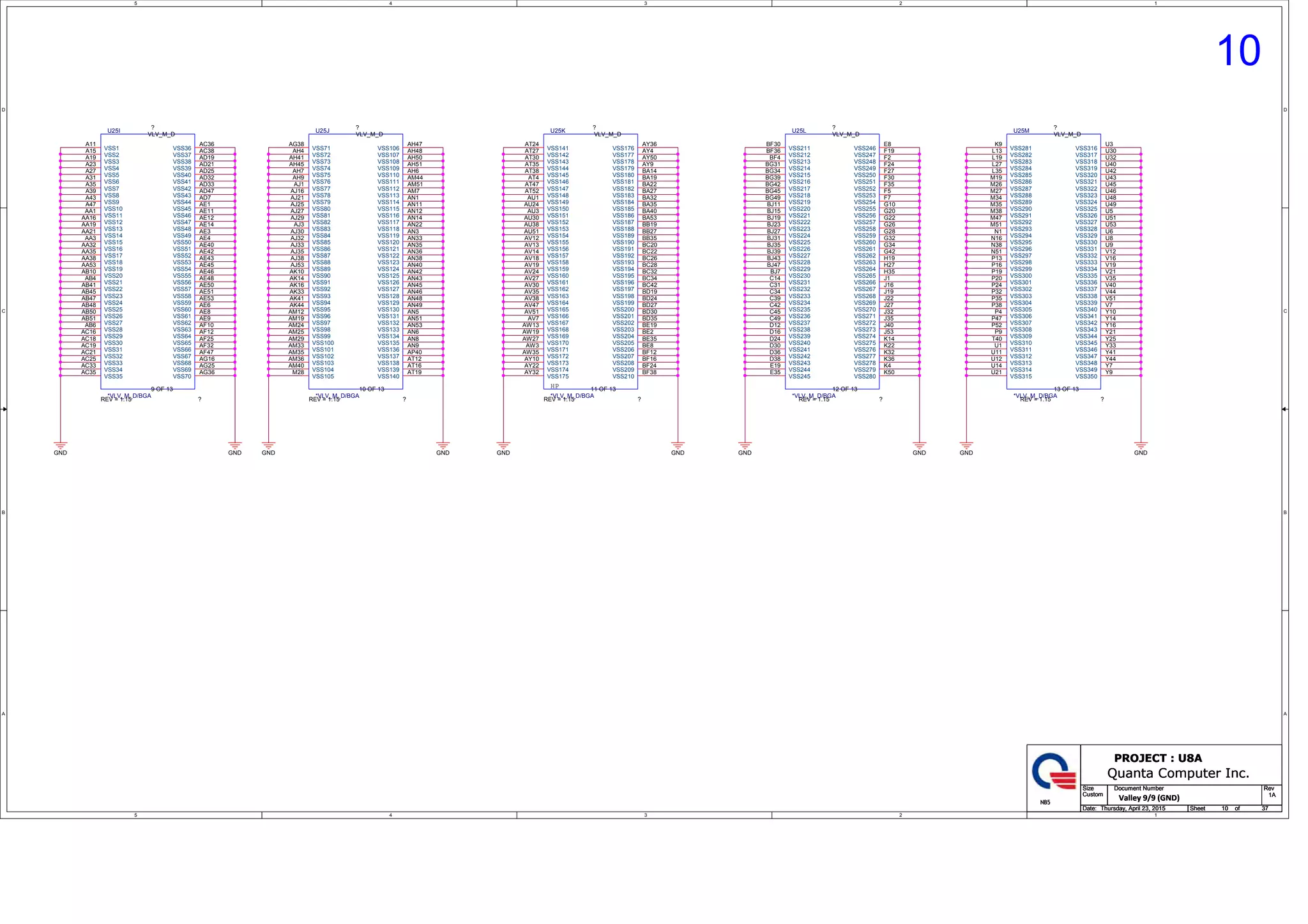 HP Pavilion 15 F Quanta U8A DA0U8AMB6A0 REV 1A UMA Schematic Diagram.pdf