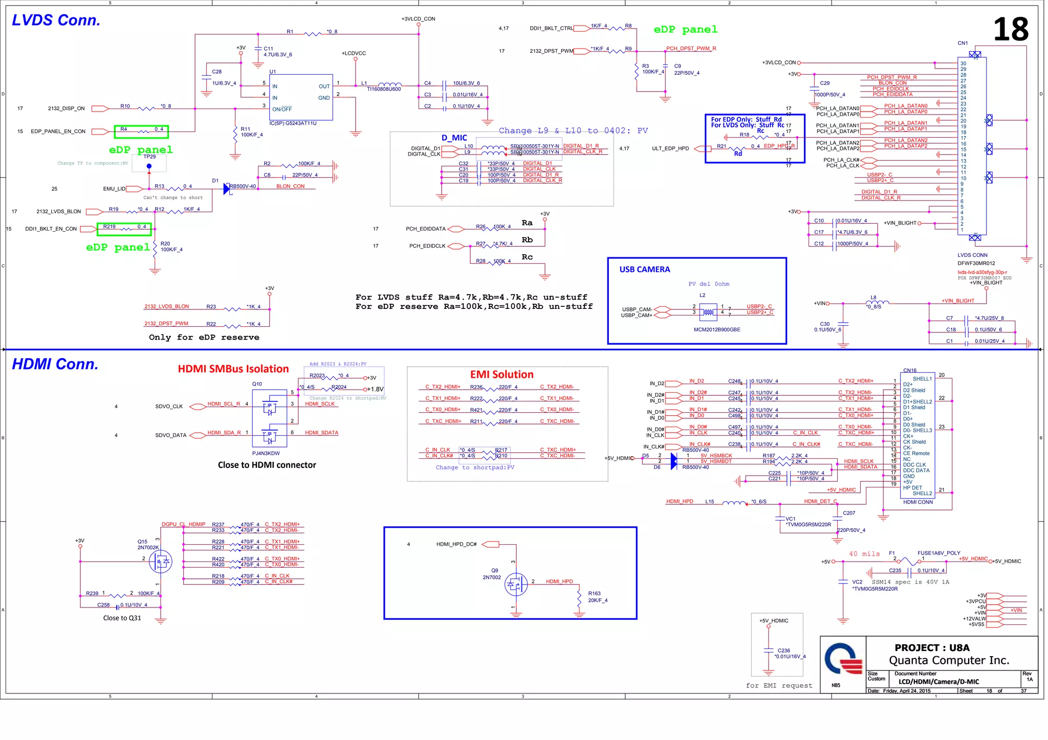 HP Pavilion 15 F Quanta U8A DA0U8AMB6A0 REV 1A UMA Schematic Diagram.pdf