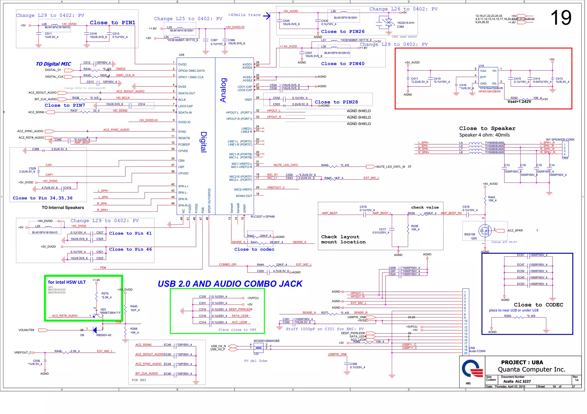 HP Pavilion 15 F Quanta U8A DA0U8AMB6A0 REV 1A UMA Schematic Diagram.pdf