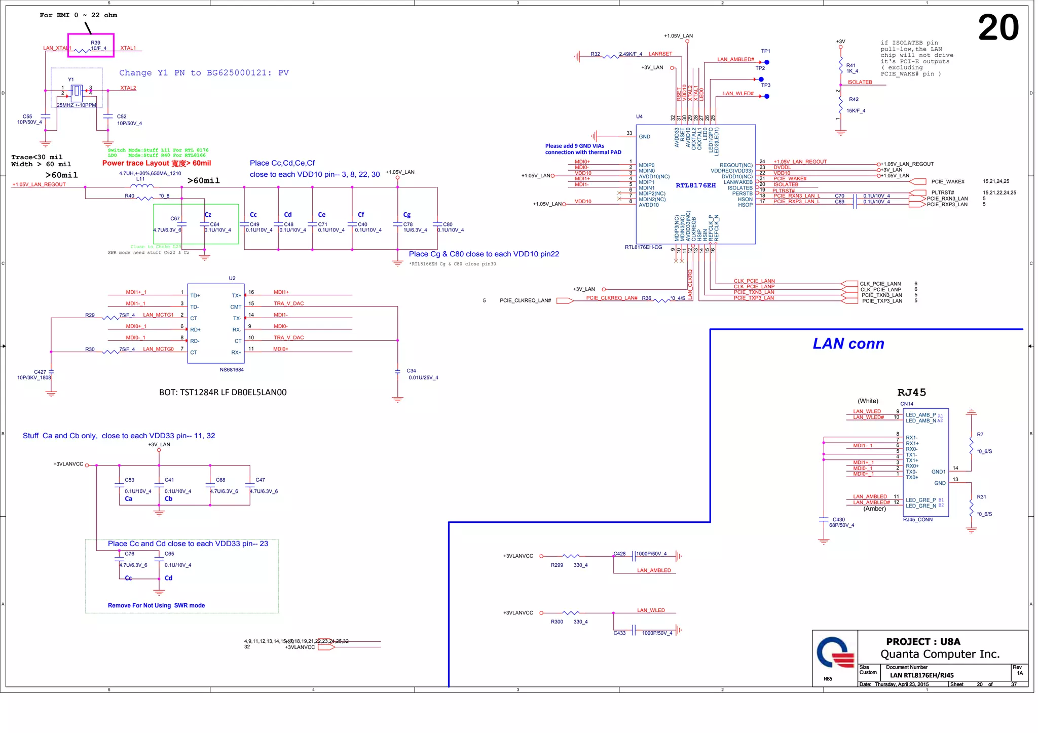 HP Pavilion 15 F Quanta U8A DA0U8AMB6A0 REV 1A UMA Schematic Diagram.pdf