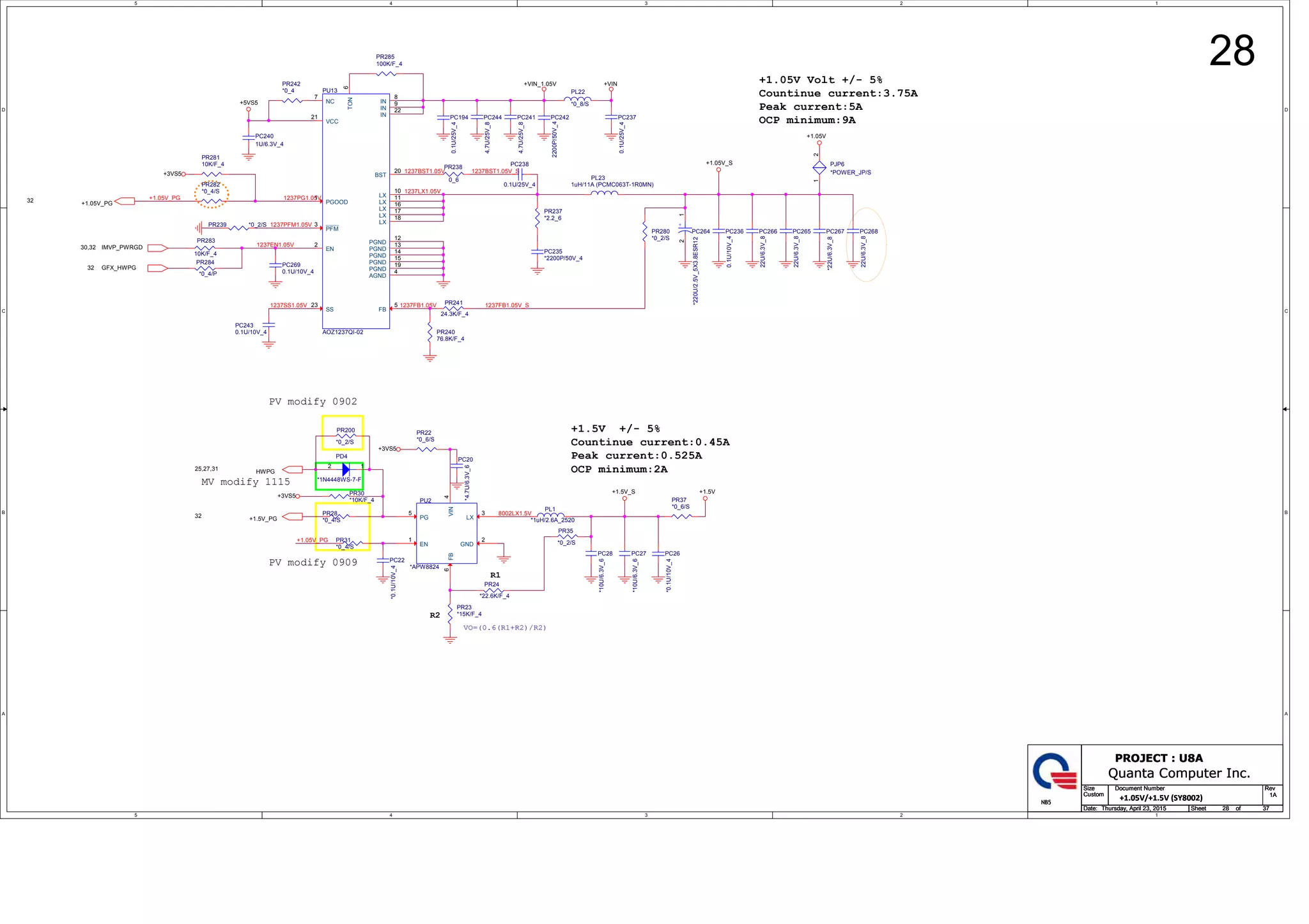 HP Pavilion 15 F Quanta U8A DA0U8AMB6A0 REV 1A UMA Schematic Diagram.pdf