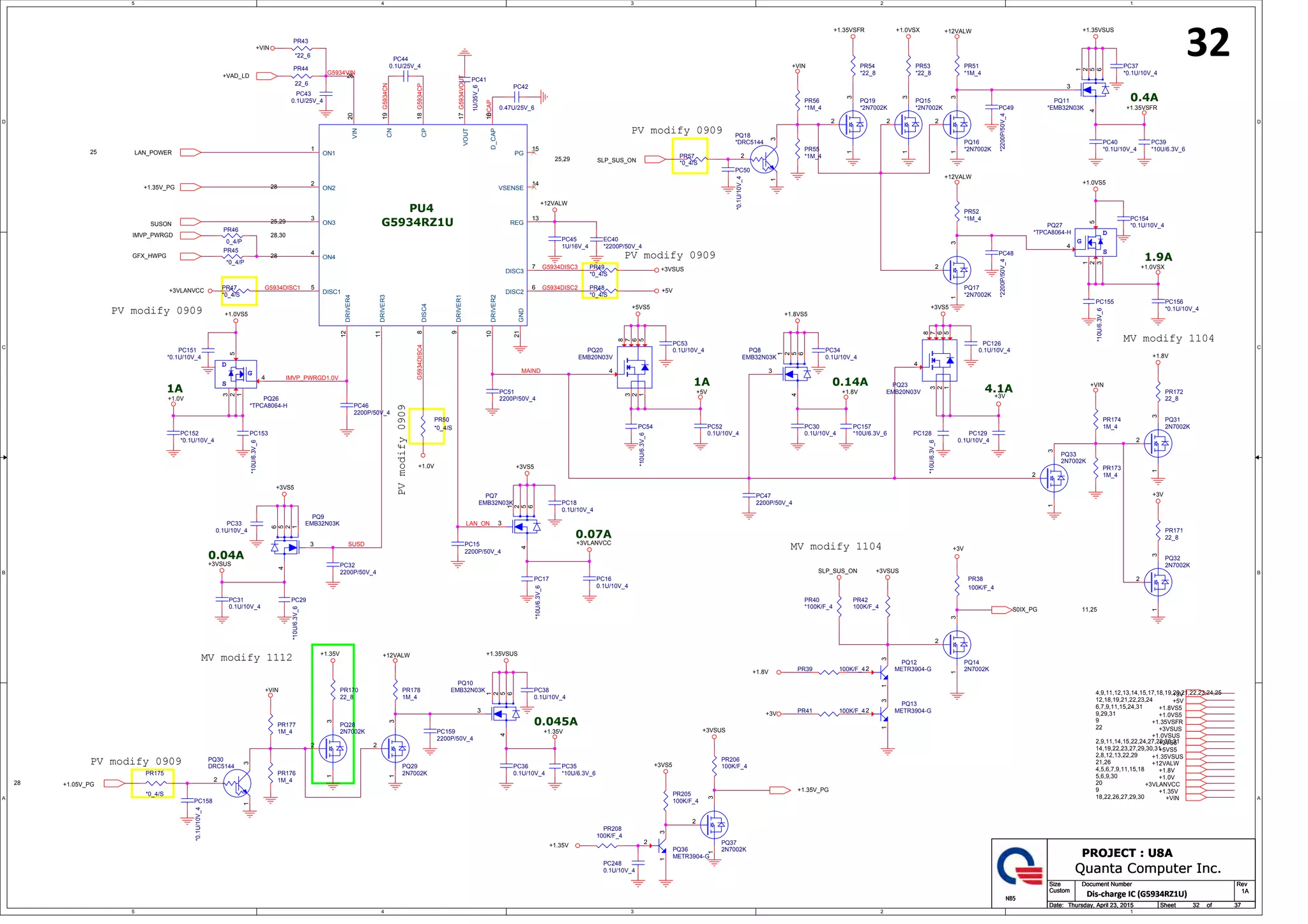 HP Pavilion 15 F Quanta U8A DA0U8AMB6A0 REV 1A UMA Schematic Diagram.pdf