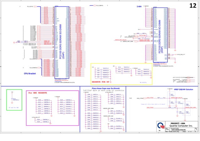 HP Pavilion 15 F Quanta U8A DA0U8AMB6A0 REV 1A UMA Schematic Diagram.pdf | Computer Peripherals ...