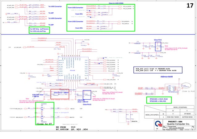 HP Pavilion 15 F Quanta U8A DA0U8AMB6A0 REV 1A UMA Schematic Diagram.pdf | Computer Peripherals ...