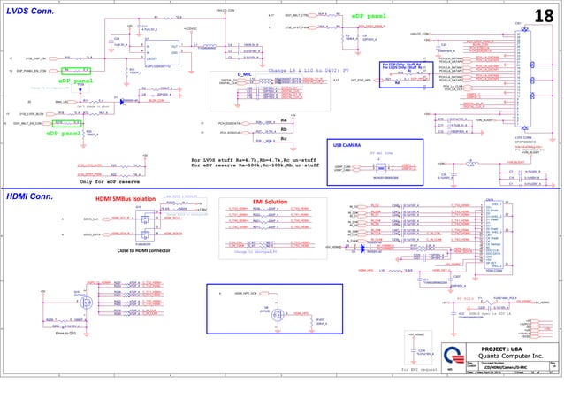 HP Pavilion 15 F Quanta U8A DA0U8AMB6A0 REV 1A UMA Schematic Diagram.pdf | Computer Peripherals ...