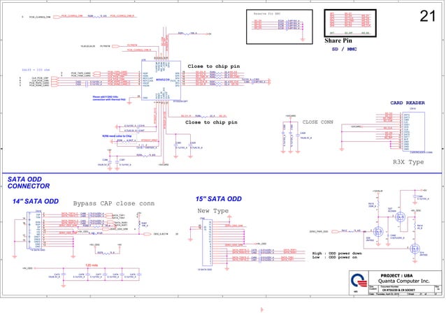 HP Pavilion 15 F Quanta U8A DA0U8AMB6A0 REV 1A UMA Schematic Diagram.pdf | Computer Peripherals ...