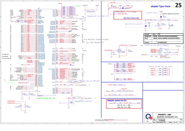 HP Pavilion 15 F Quanta U8A DA0U8AMB6A0 REV 1A UMA Schematic Diagram.pdf | Computer Peripherals ...