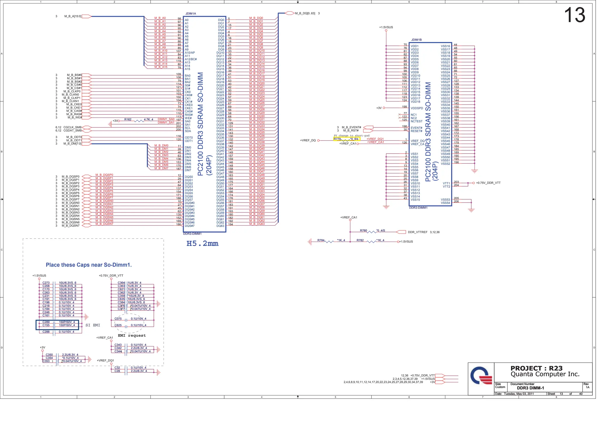 HP Pavilion G4-G6-G7 Quanta R23 AMD Sabin UMA-Muxless Schematic Diagram ...