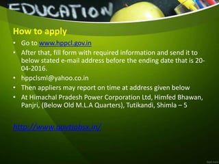 HPPCL Recruitment 2016 | PPSX | Vocational Training | Careers