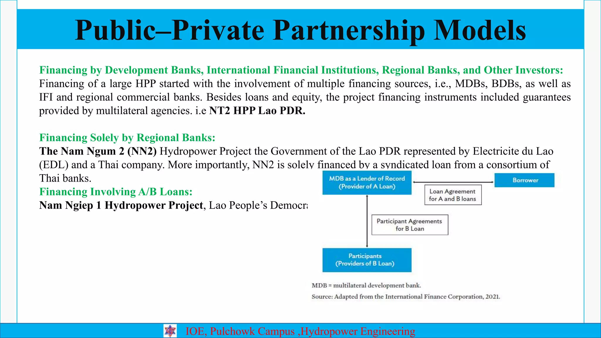 Hyddropower projects Financing Models | PPTX