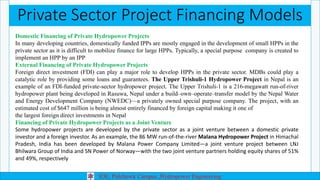 Hyddropower projects Financing Models | PPTX