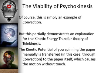 Hypothetical Psychokinetic Potential PowerPoint | PPTX