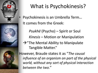 Hypothetical Psychokinetic Potential PowerPoint | PPTX