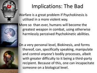 Hypothetical Psychokinetic Potential PowerPoint | PPTX