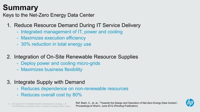 Hp predstavlja arhitekturu za prvi net zero data centar | PDF
