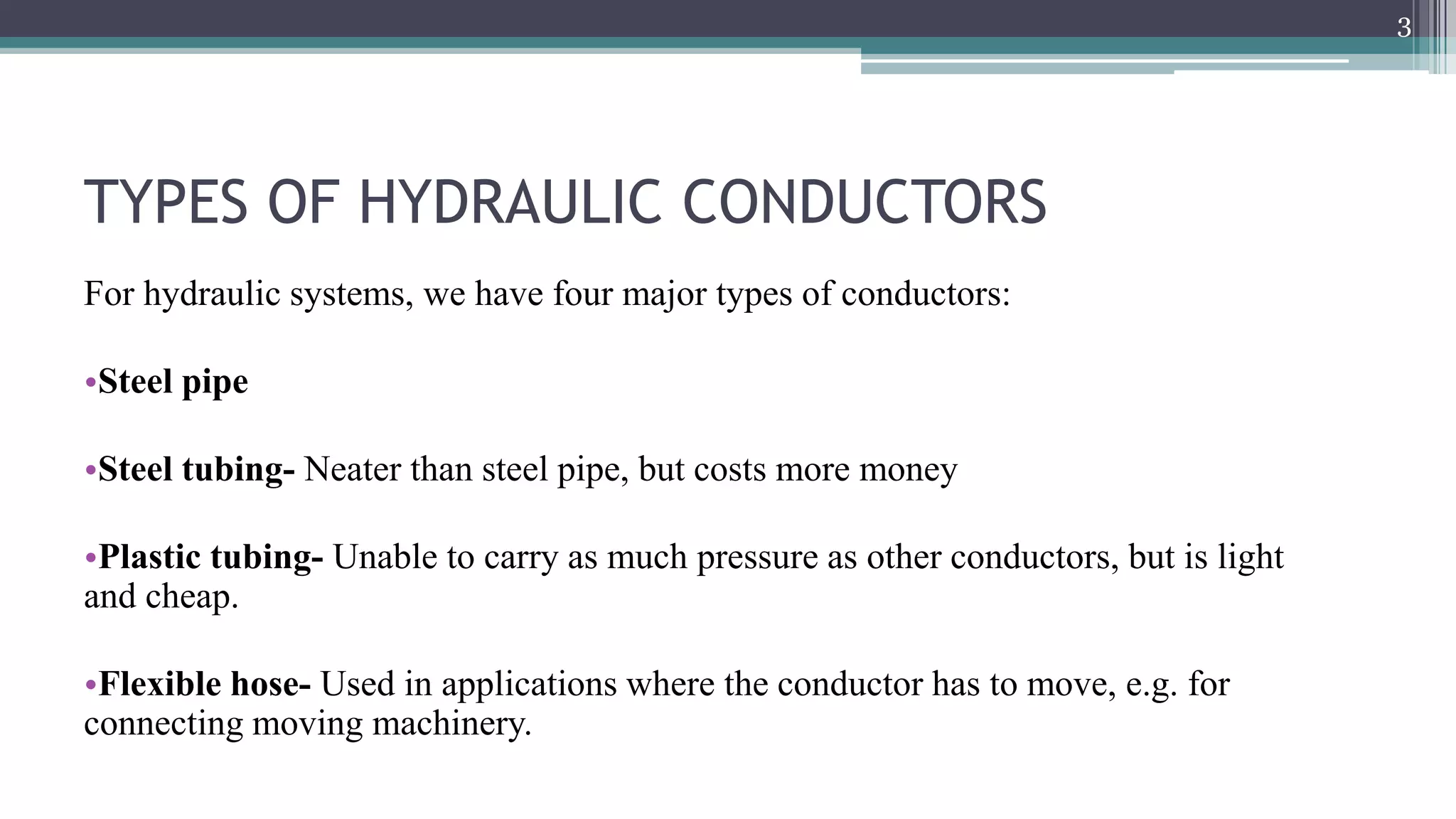 Fluid conductors: Design and selection criteria | PPTX | Chemistry ...