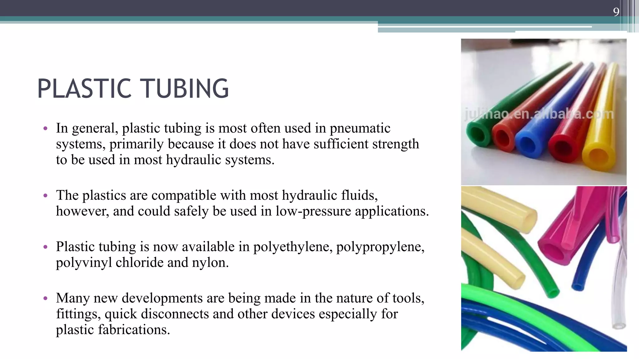 Fluid conductors: Design and selection criteria | PPTX