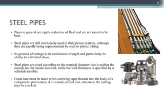 Fluid conductors: Design and selection criteria | PPTX