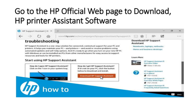How to install Hp Printer Assistant for the window? | PPTX | Operating ...