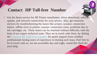 Hp printer customer care number | PPT