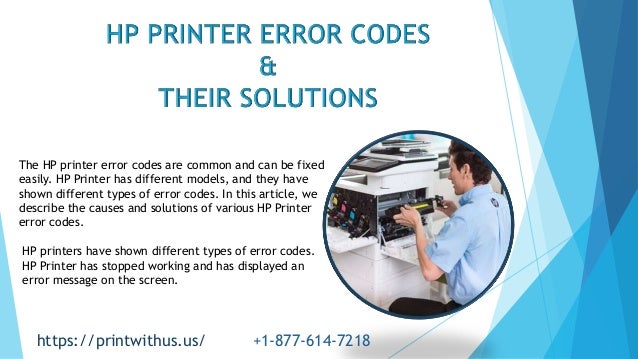 List of HP Printer Error Codes and their Solutions