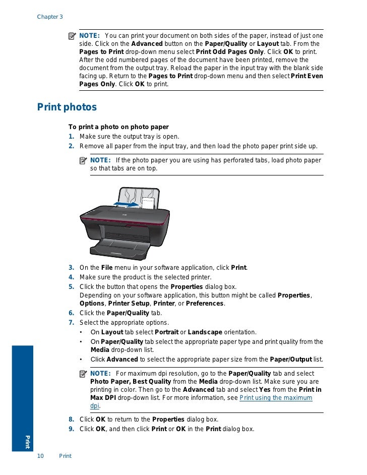 Hp printer manual
