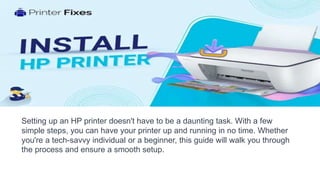 HP Printer Setup Guide | PPTX