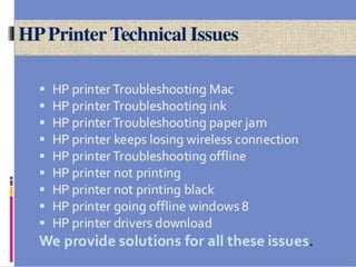 Hp printer support | PPTX | IT and Internet Support | Internet