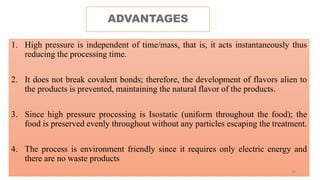 High pressure processing | PPTX