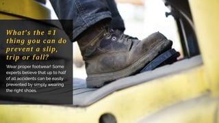 Slips, Trips, and Falls - Safety in the Workplace | PDF